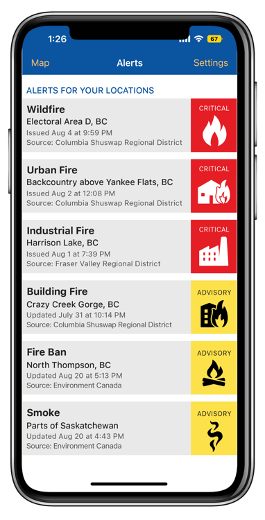 FREE alert templates for fires
